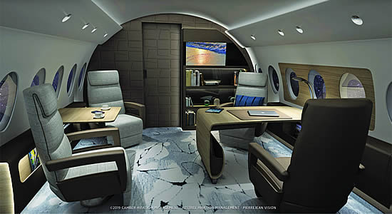 A new vision for corporate jet cabins | BlueSky News